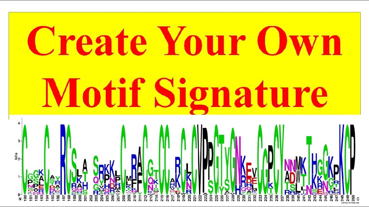 Motif logo | Motif signature #Weblogo generate Sequence logo