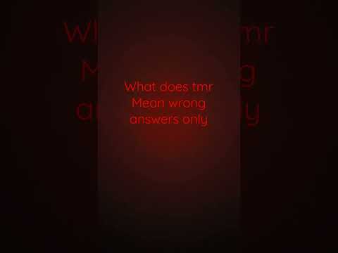 what does tmr mean