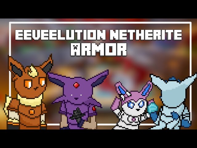 Eeveelution Netherite Armor Minecraft Texture Pack