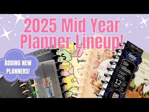 2025 Mid Year Planner Setup | Goin Over New Lineup Classic Catchall, Social Media, & Shop Planner
