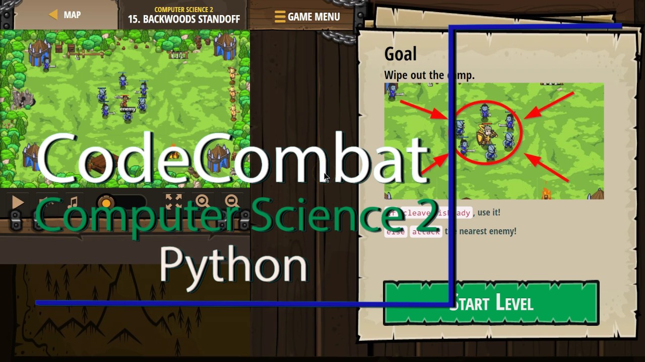 CodeCombat - Level 15 Backwoods Standoff Computer Science 2 Python