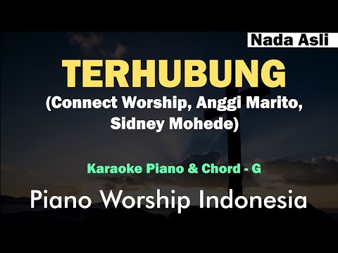 Terhubung - Yeshua Abraham Karaoke Piano ( Versi Sidney Mohede, Anggi Marito) Nada Asli G