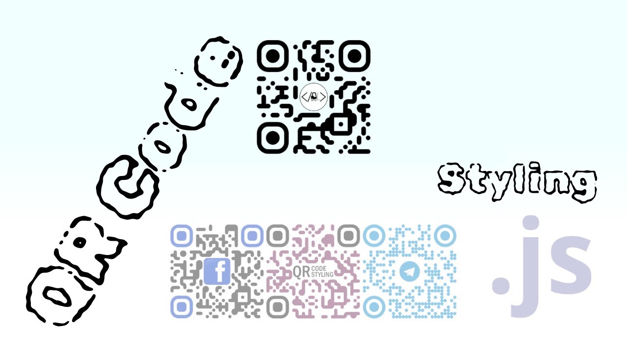 QR Code Styling JS Library -  Style, Logo & Download