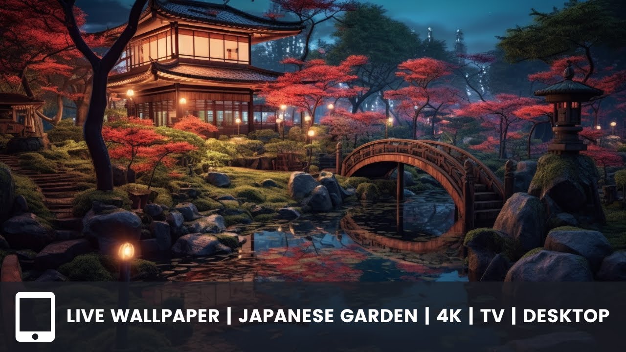 Live Wallpaper | Japanese Zen Garden | 4k | TV  Desktop #livewallpaper