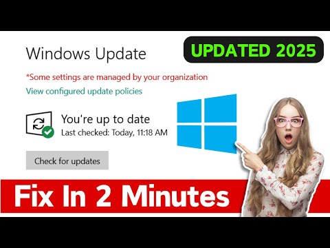 Fix Some Settings Are Managed By Your Organization in Windows 10 | Windows Update (Easiest Way)