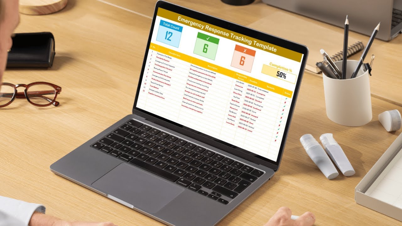 Emergency Response Tracking Checklist in Excel