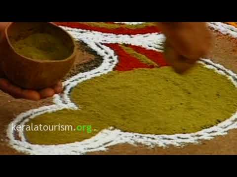 Kalamezhuthu Pattu, Ritual art form, Temples | Kerala Tourism