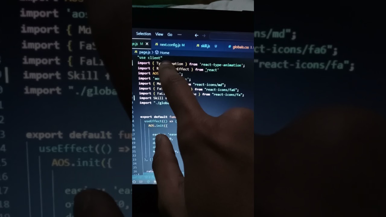 Text Typing animation in react.js | React animation 😎 #shorts