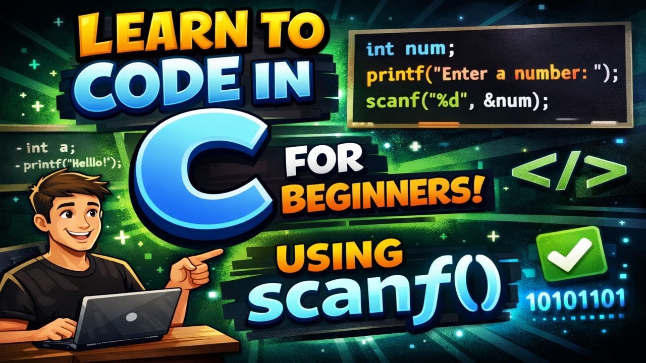 C Programming for Absolute Beginners | Input Using scanf()
