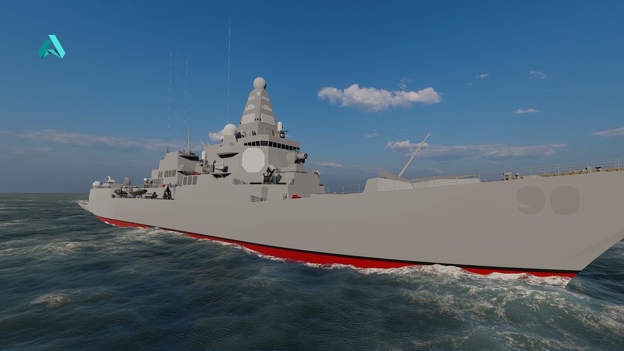 4K Cinematic 3D Animation - US Navy Arleigh Burke-class destroyer ship