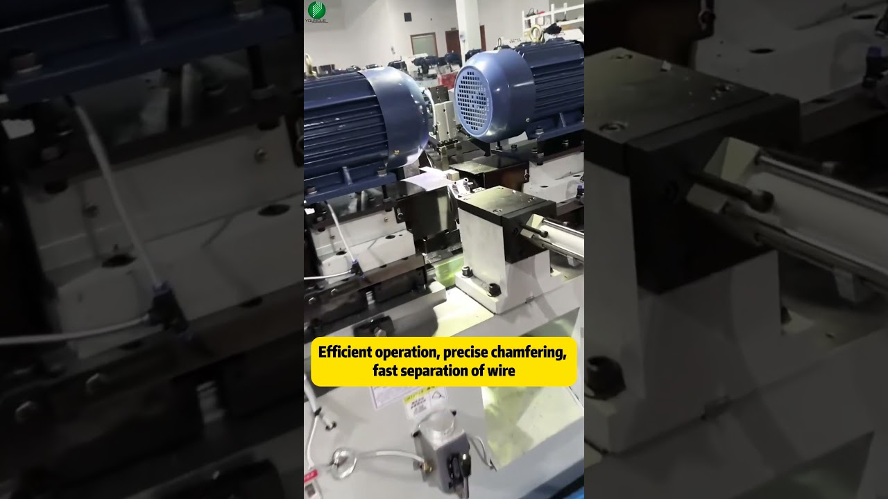 Automatic chamfering machine with hoist material, Efficient operation, precise chamfering