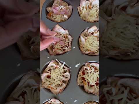 Mini Pizza Cups for the win! | Razzle Dazzle Life #minipizzas #pizzalover #appetizer #marchmadness