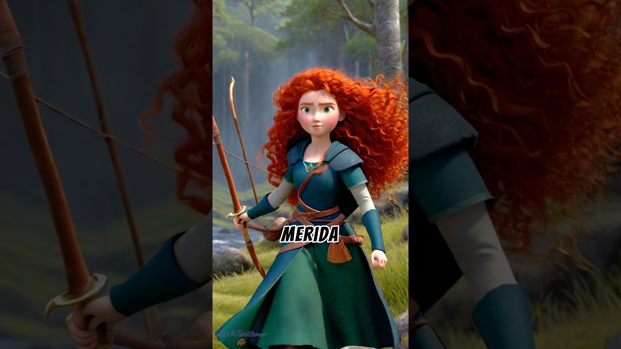 She rejects traditional gender roles and strives to control her own destiny #merida #brave