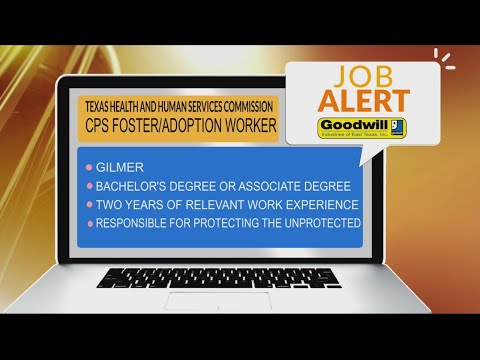 JOB ALERT: Texas Health and Human Services Commission in Gilmer needs a CPS Foster/Adoption Worker