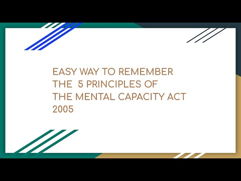 5 PRINCIPLES OF MCA 2005