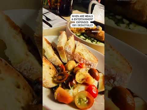Meals and entertainment are tax deductibles for your business.