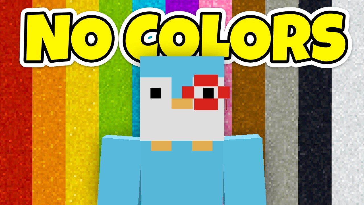 Minecraft, But I Can't See Colors Compilation