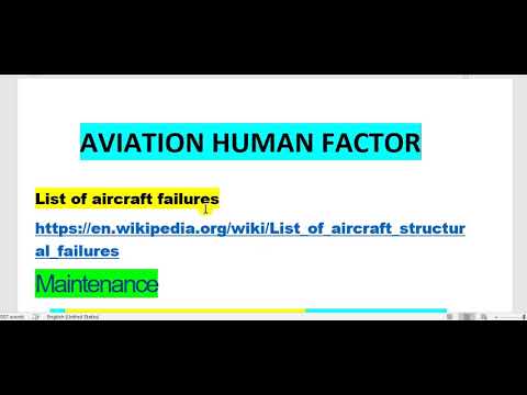 AVIATION HUMAN FACTORS - Part 01