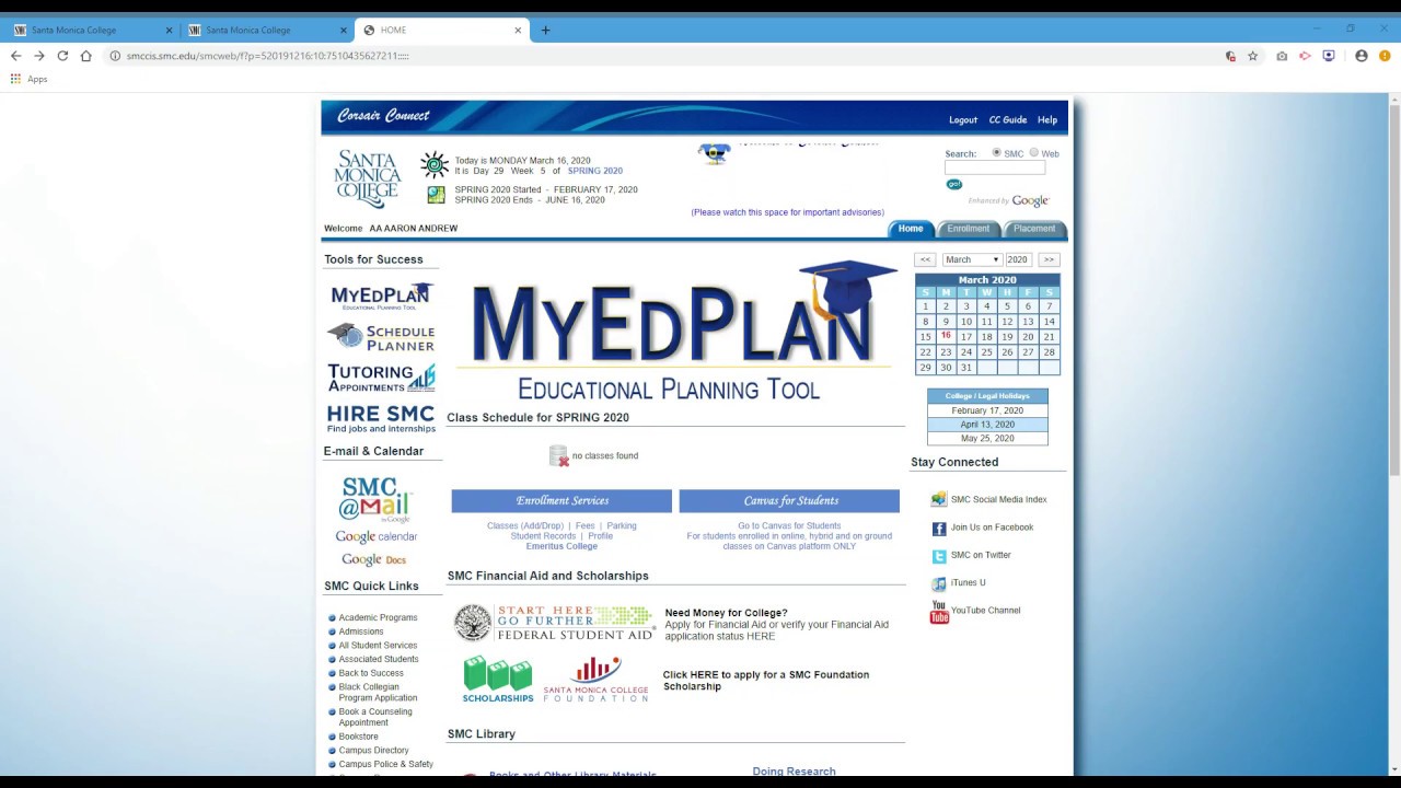 Santa Monica College - Review Your Placement