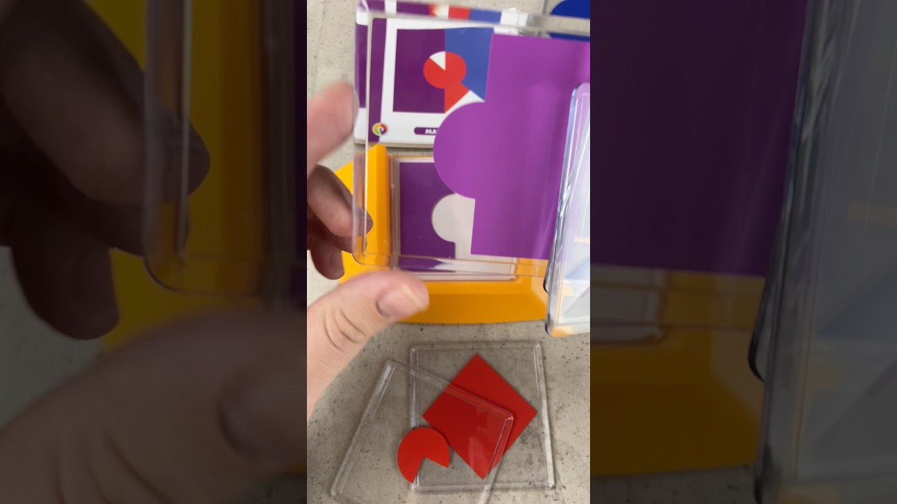 Stack the pieces to complete the Colour Code Puzzle. #puzzles