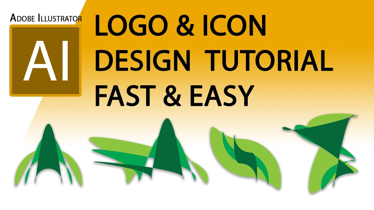 Adobe Illustrator Logo Design Tutorial | How to Design Icon Fast and Easy in Simple Steps
