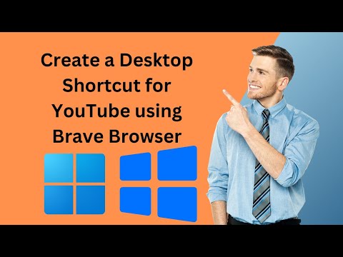 How to Create a Desktop Shortcut for YouTube using Brave Browser on Windows 11 or 10 | GearUpWindows
