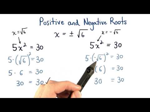 Positive and Negative Roots - Visualizing Algebra