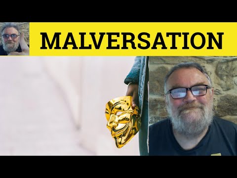 🔵 Malversation Meaning - Malversation Examples - Malversation Defined - Legal English - Malversation