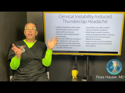 Worst headache ever! Thunderclap headache and cervical instability discussion