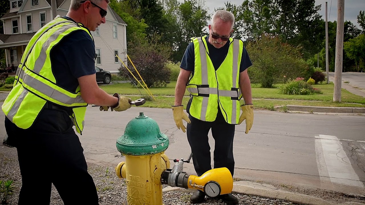 Batavia City Fire hydrant flushing