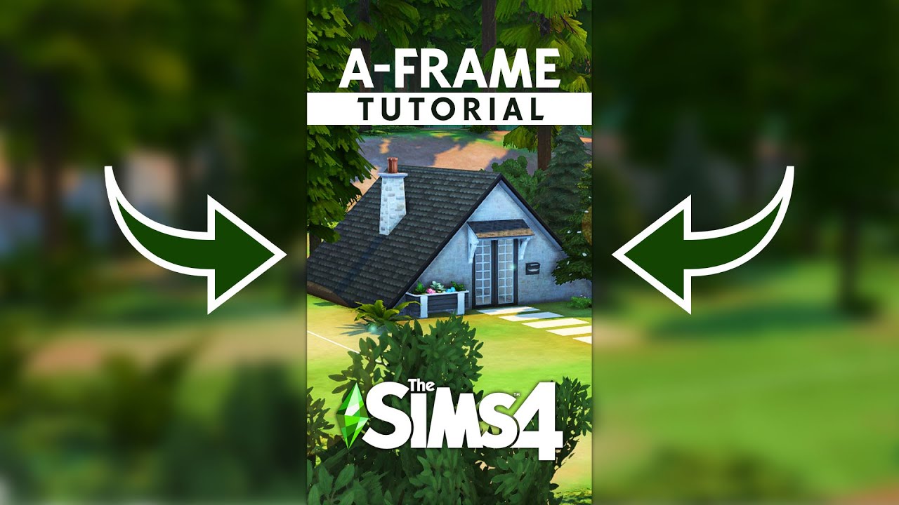 How to Roof an A-Frame House in The Sims 4 #shorts