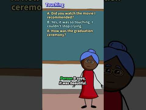 "Touching": What does it mean in English? [ ForB English Lesson ] #shorts