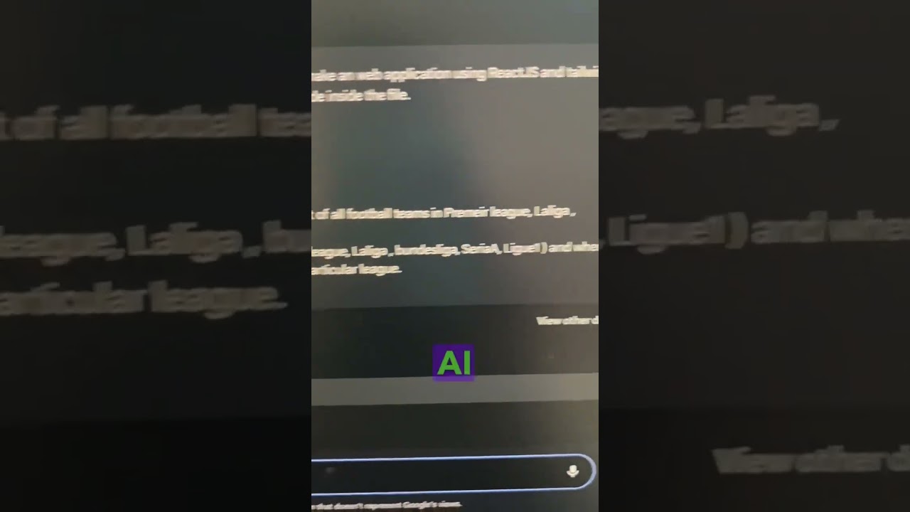 😳 ReactJS App using BardAI #css #googlebardai #tailwindcss #technology #coding #react #shorts #ai