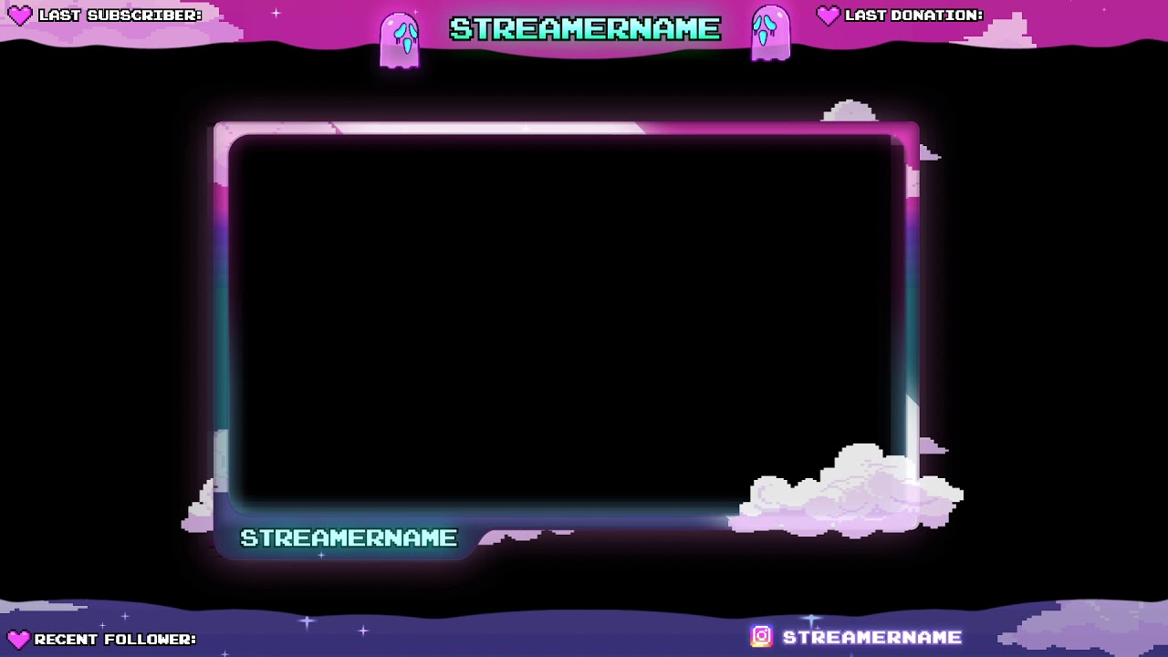 Spooky Cute Pixel Stream Overlay