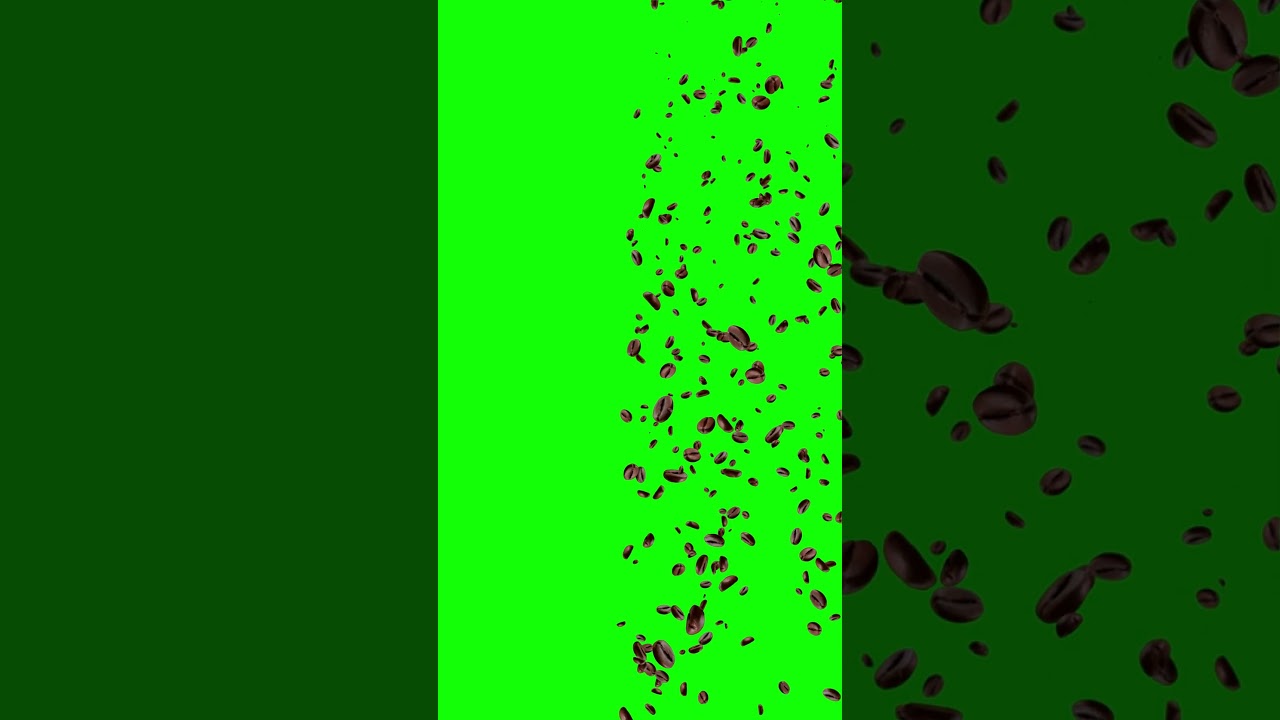 #4K Roasted #Coffee Beans Falling Down in #Slow Motion on Brown Loop Background.