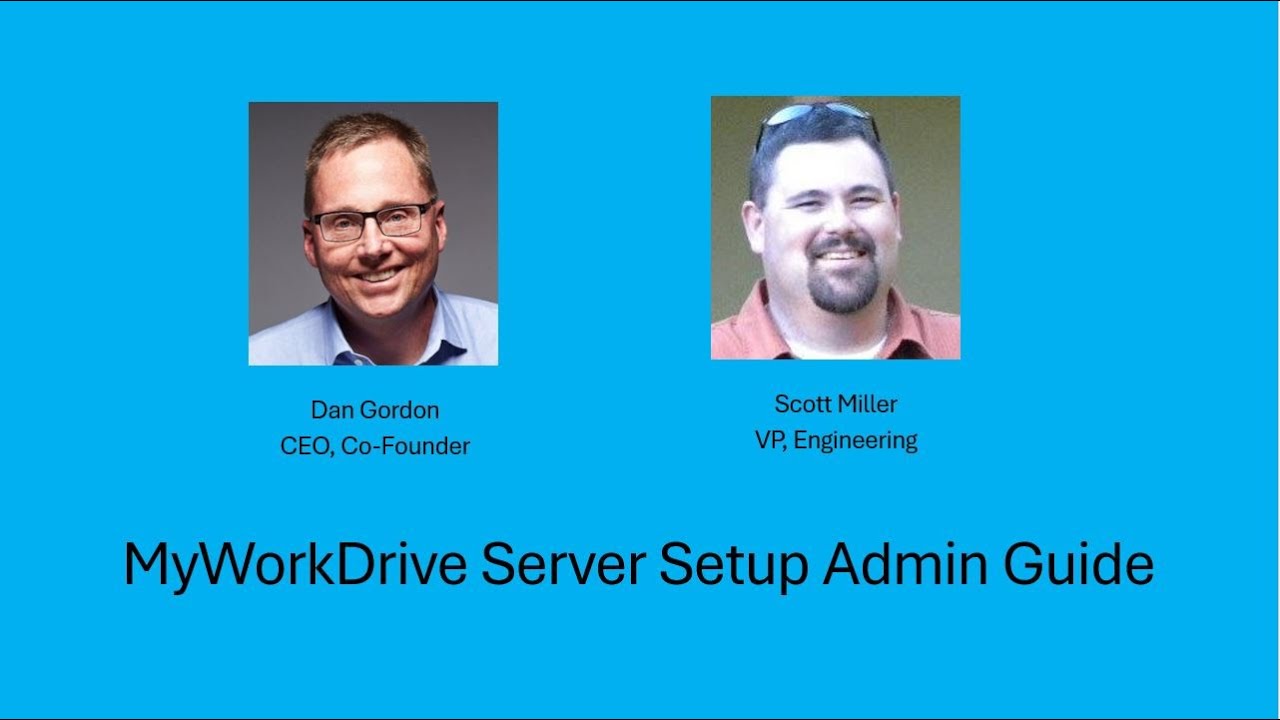 MyWorkDrive Version 7 Server Setup