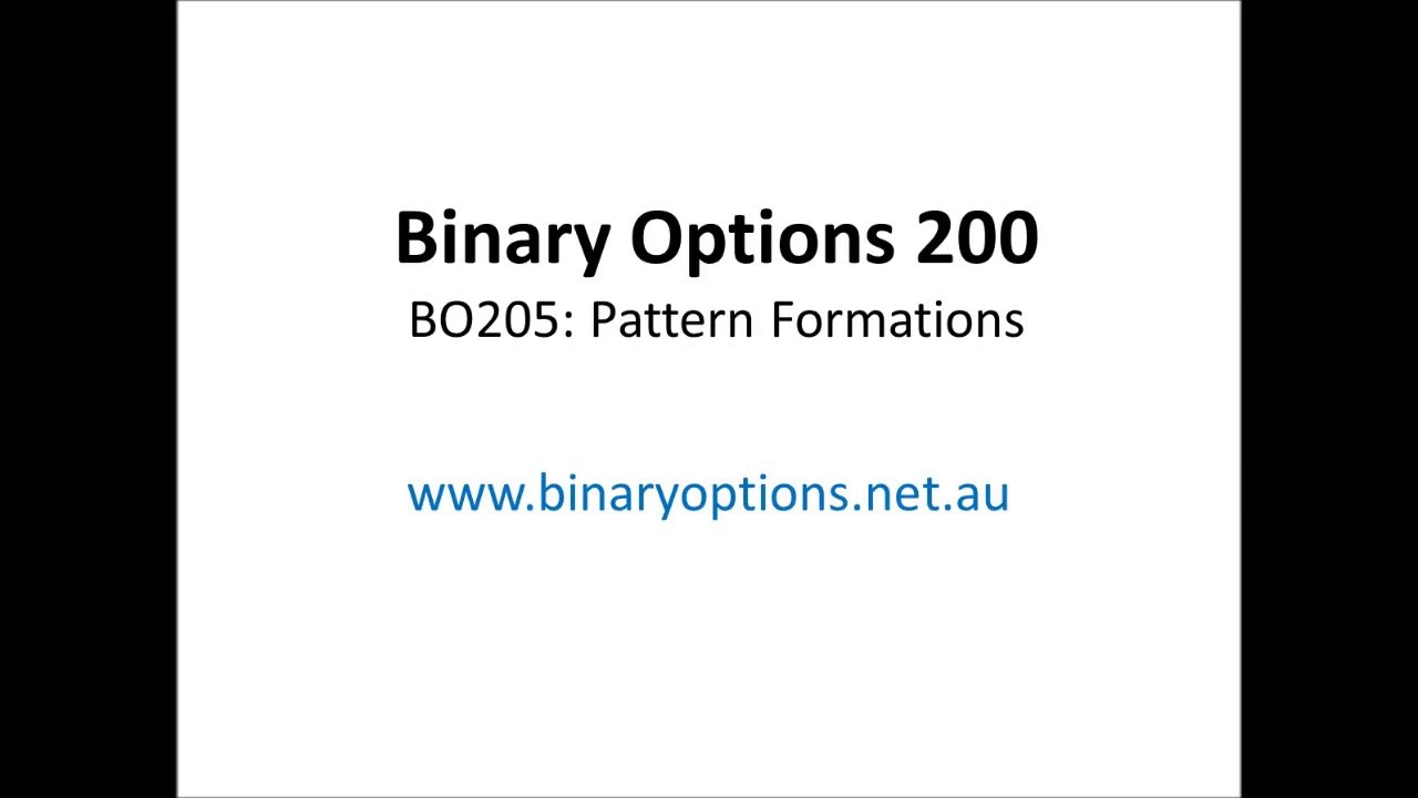 Pattern Formations for Binary Options Trading - BO205 Lesson
