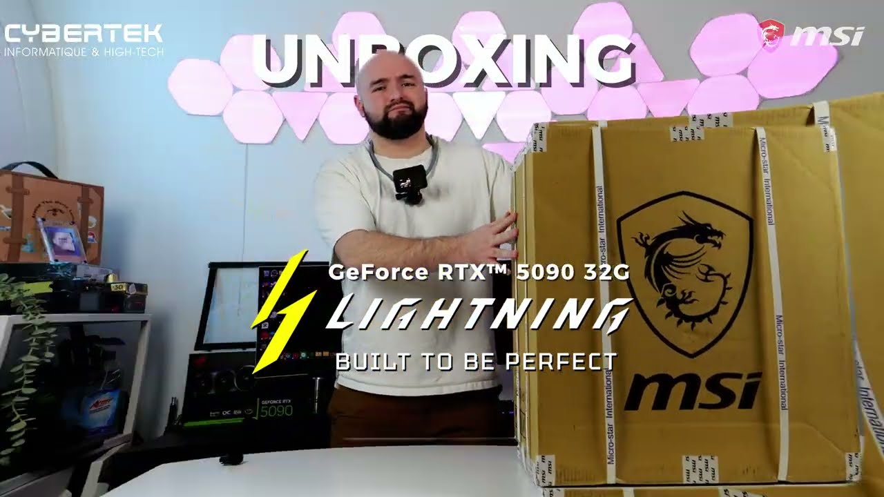 UNBOXING ASMR GeForce RTX™ 5090 32G LIGHTNING Z – La carte ultime signée MSI ⚡