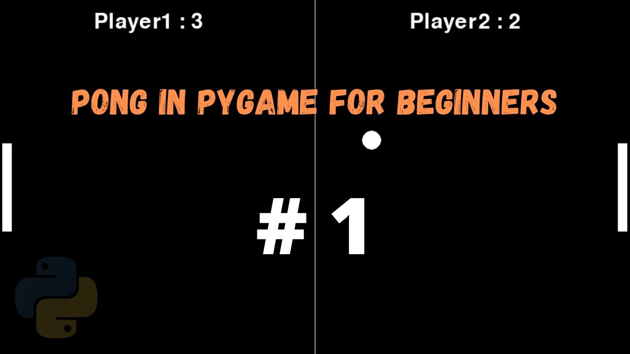 Pong in Pygame/Python Tutorial for beginners # 1