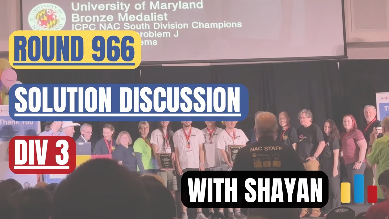 Codeforces Round 966 (Div 3) - Programming Contest Solution Discussion