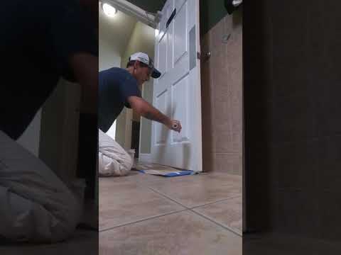 Painting doors w/ Staalmeester brush