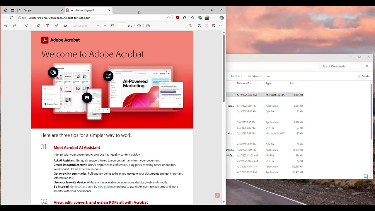 Microsoft Edge - Adobe Acrobat Extension - Issues w/Local PDFs