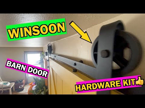 WINSOON Barn Door Hardware Kit #founditonamazon #barndoor