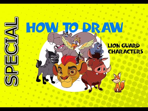 How to draw Lion Guard – STEP BY STEP ART GUIDE – ART LESSON | Foxy ...