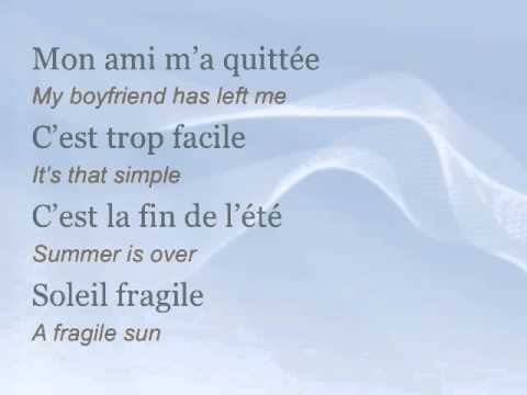 Céline Dion - "Mon ami m'a quittée" (ENGLISH TRANSLATION)