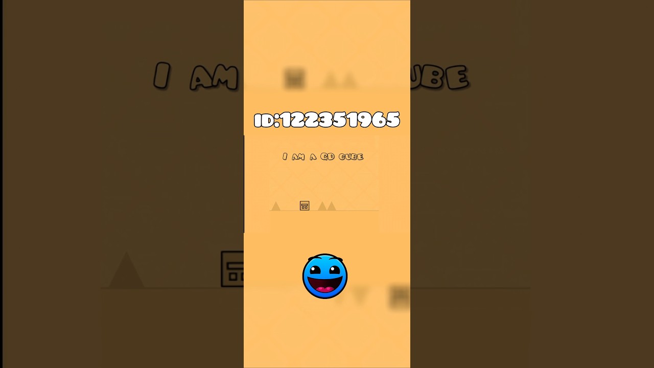 I Am A GD Cube #geometrydash #shorts