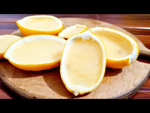 Lemon posset invented in england, famous dessert / smell is unique
