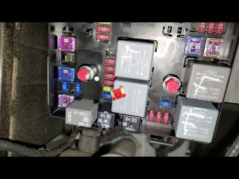 2017 Chevy Sonic AC Relay & Fuse, Cooling Fan Relay & Fuse, Blower Motor Fuse Location