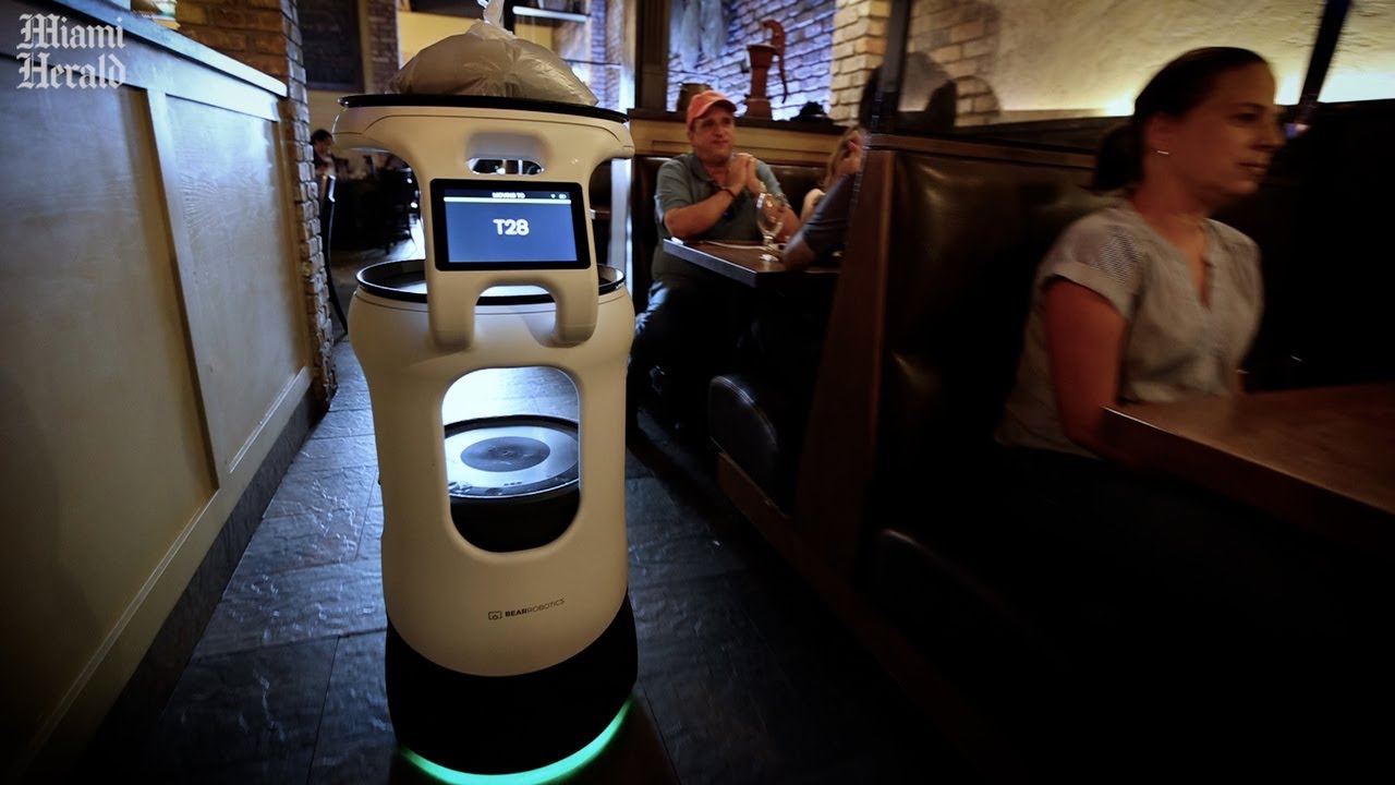 Meet the new robot personal assistant of servers at Sergio’s in Kendall