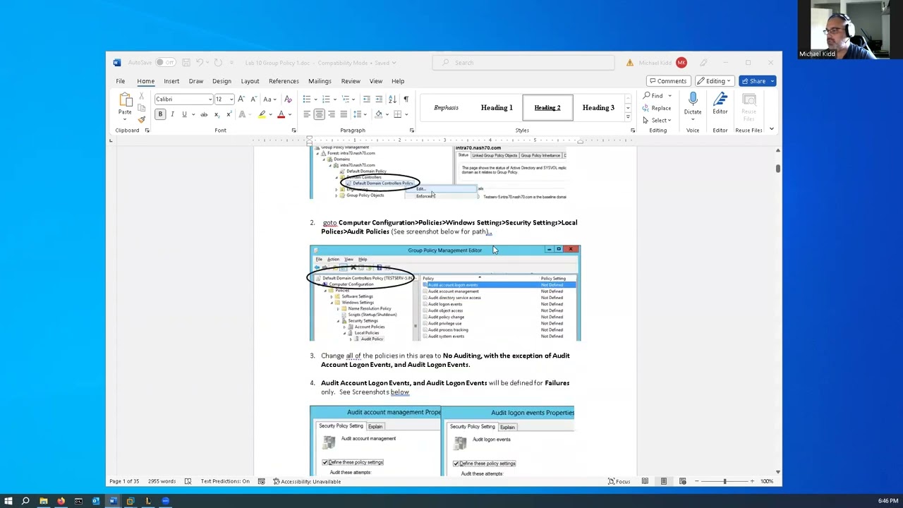 Lab 10 Group Policy 1